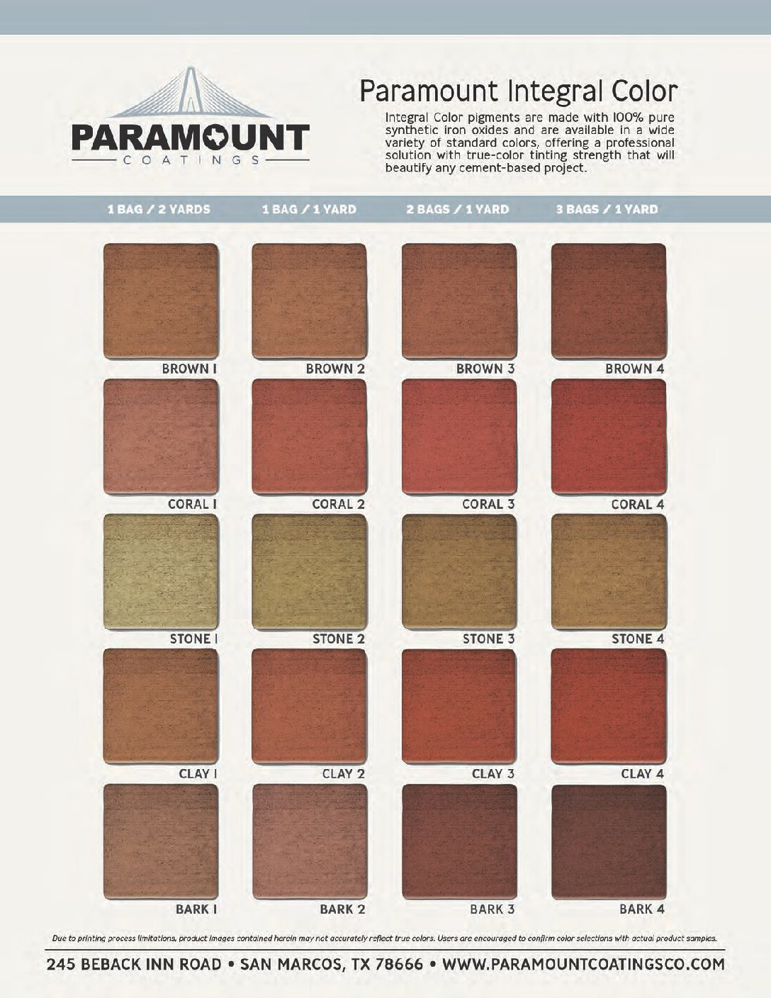 Brochures & Color Charts - Paramount Coatings - Floor Solutions for All ...